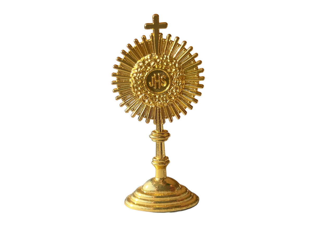 Catholic Monstrance In Silver And Gold Color| MedjugorjeGifts